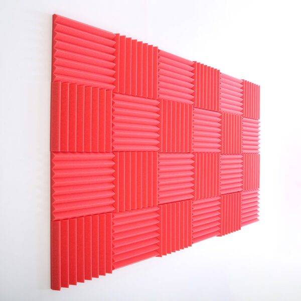Red Acoustic Foam Panels Acoustic Foam Tiles
