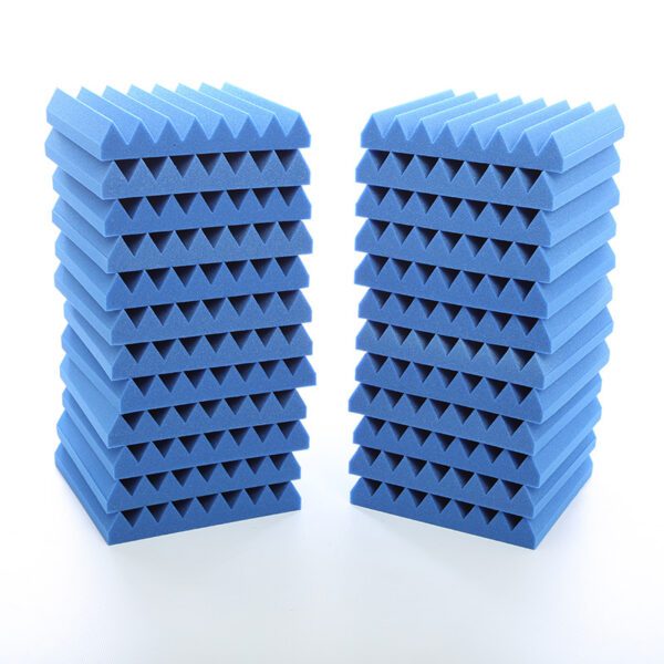Blue Acoustic Wall Panels Soundproof Foam Tiles