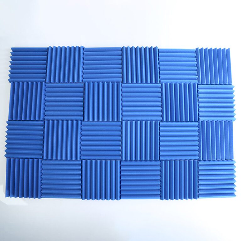 Blue Acoustic Wall Panels Soundproof Foam Tiles